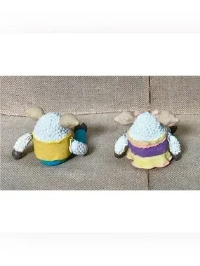 Accents | Vintage Sheep Shelf Sitter Figurine Set Anthropomorphic ...
